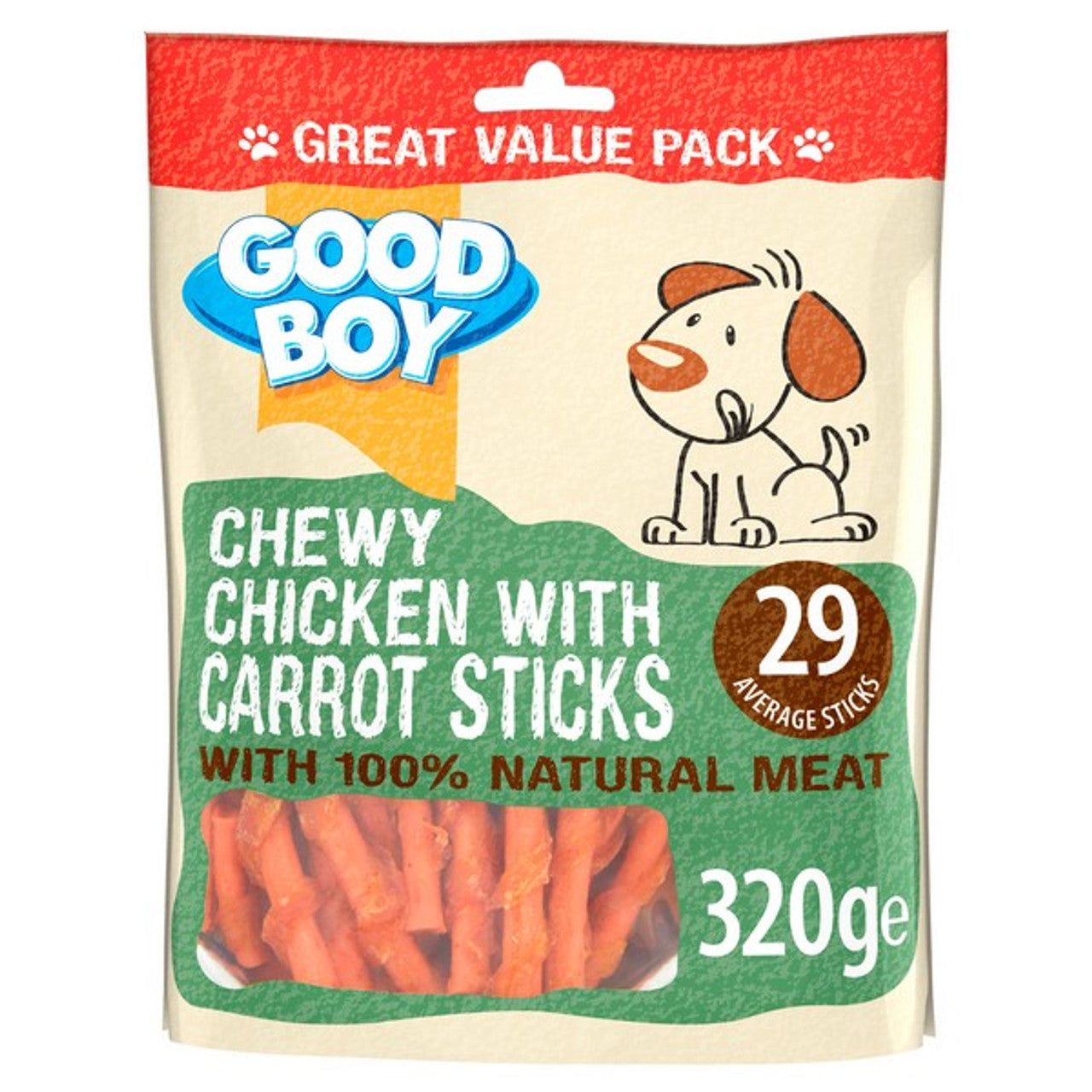 Good Boy Chicken & Carrot Sticks 320g – Mobile Pet Foods